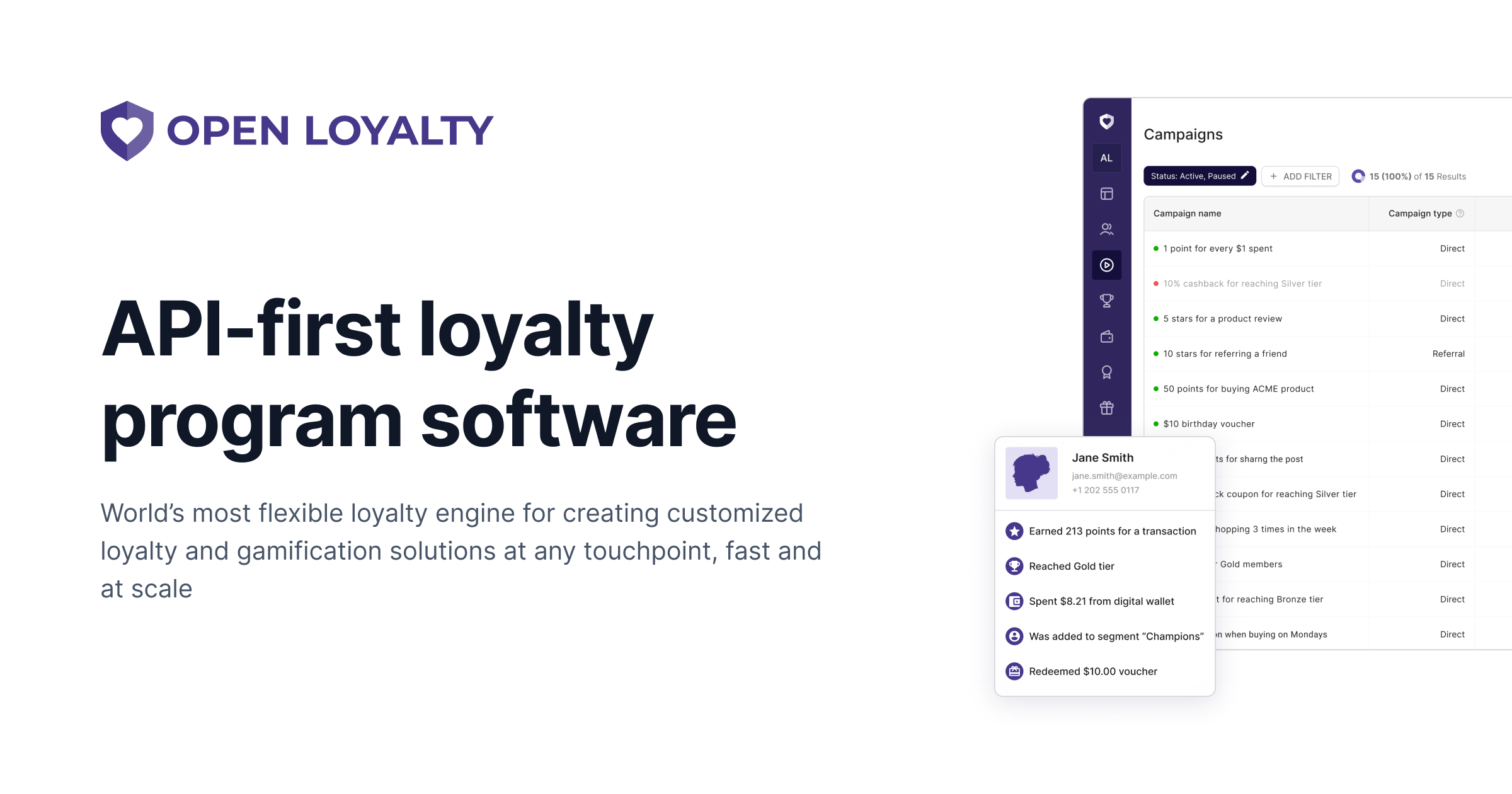 Book a demo - Open Loyalty